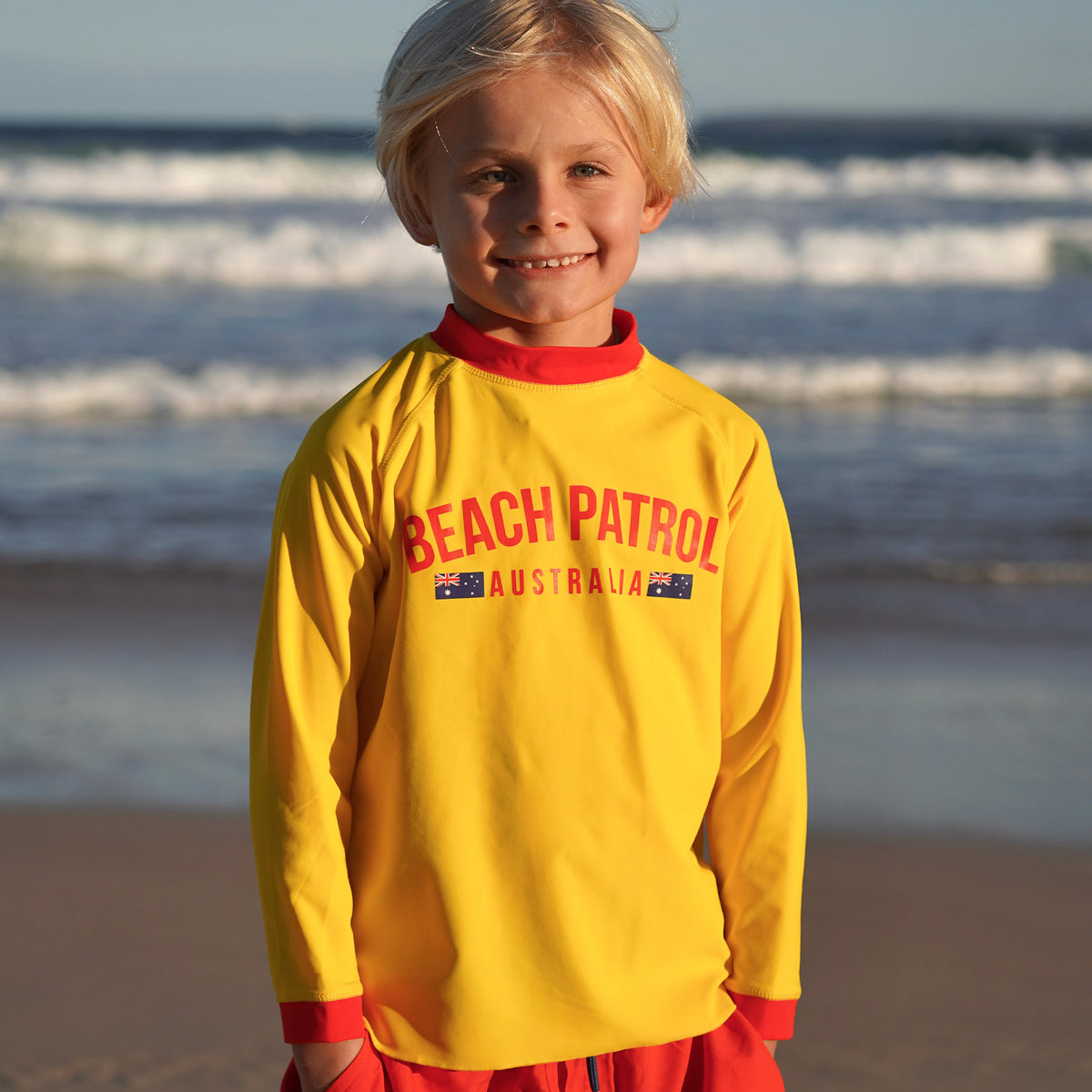 Kids Lifeguard Rashie | Between The Flags | Surf Shop | Australia